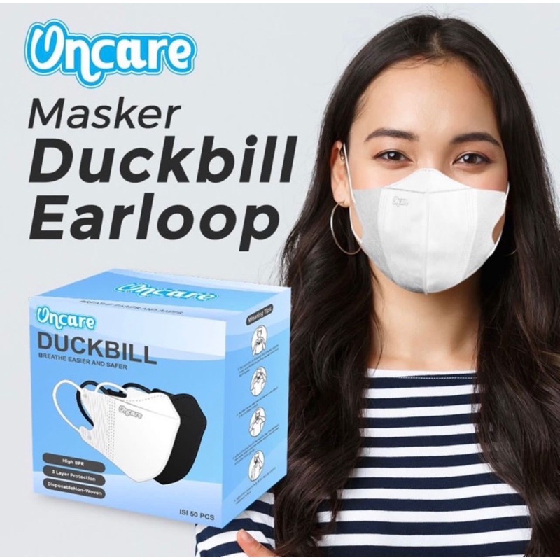 Jual Oncare Masker Duckbill Earloop Dewasa 3 PLY Box isi 50 Pcs Warna ...