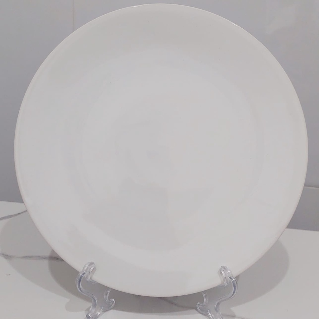 Jual Piring Keramik Dinner Plate 10.5 Ms White Gloss | Shopee Indonesia