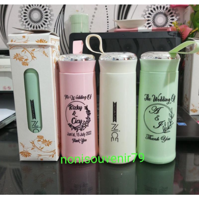 Jual Souvenir tumbler/botol minum nice custom sablon kemas box | Shopee ...