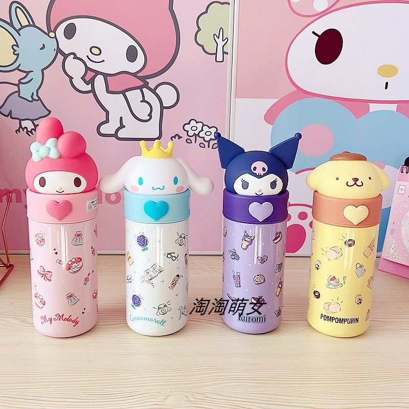 Jual Botol Minum Termos Stainless Sanrio Karakter My Melody Cinnamoroll Kuromi Pompompurin ...