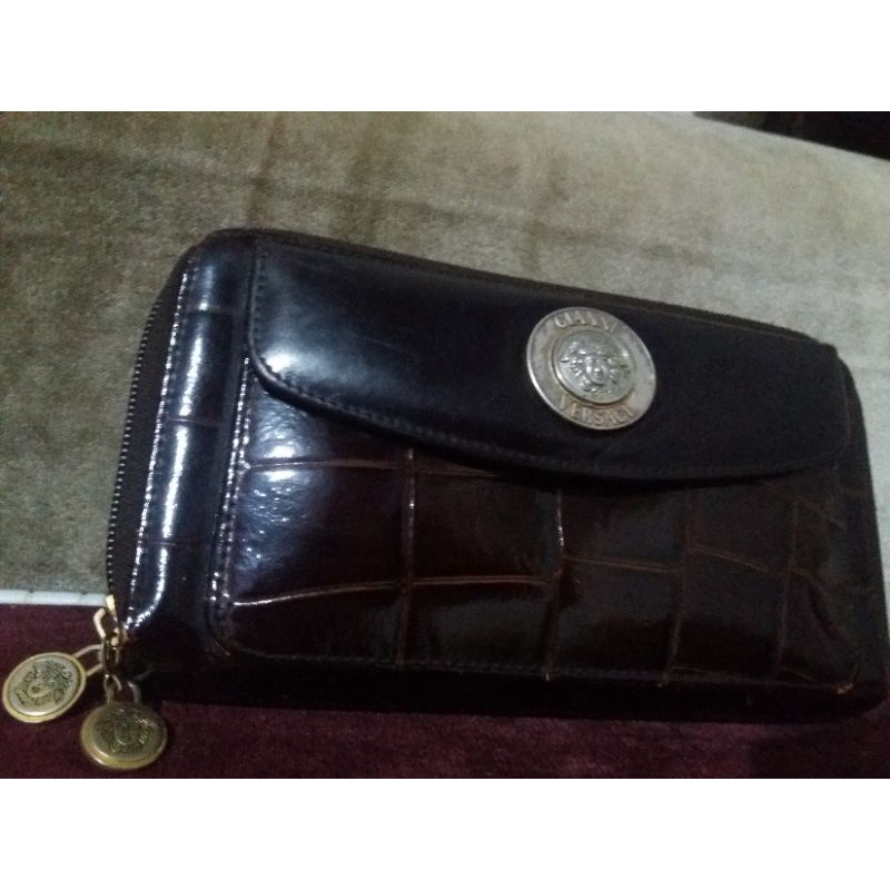 Jual dompet Gianni versace original kulit buaya (sold) | Shopee Indonesia