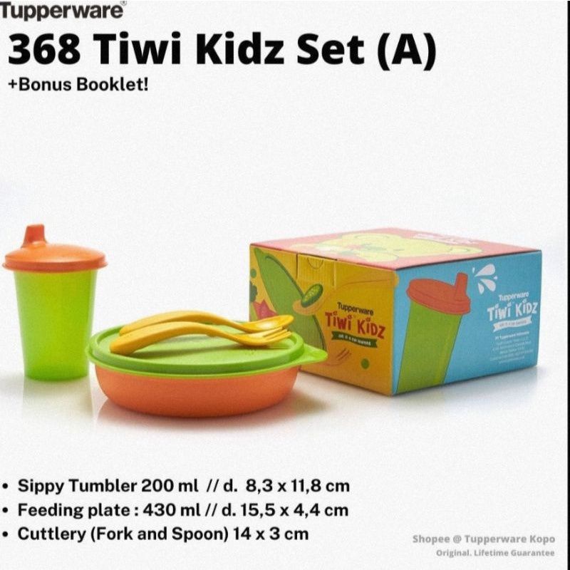 Jual tiwi Kids tiwi todz tup Lunch set tempat mpasi tempat makan bayi anak tupperware | Shopee ...