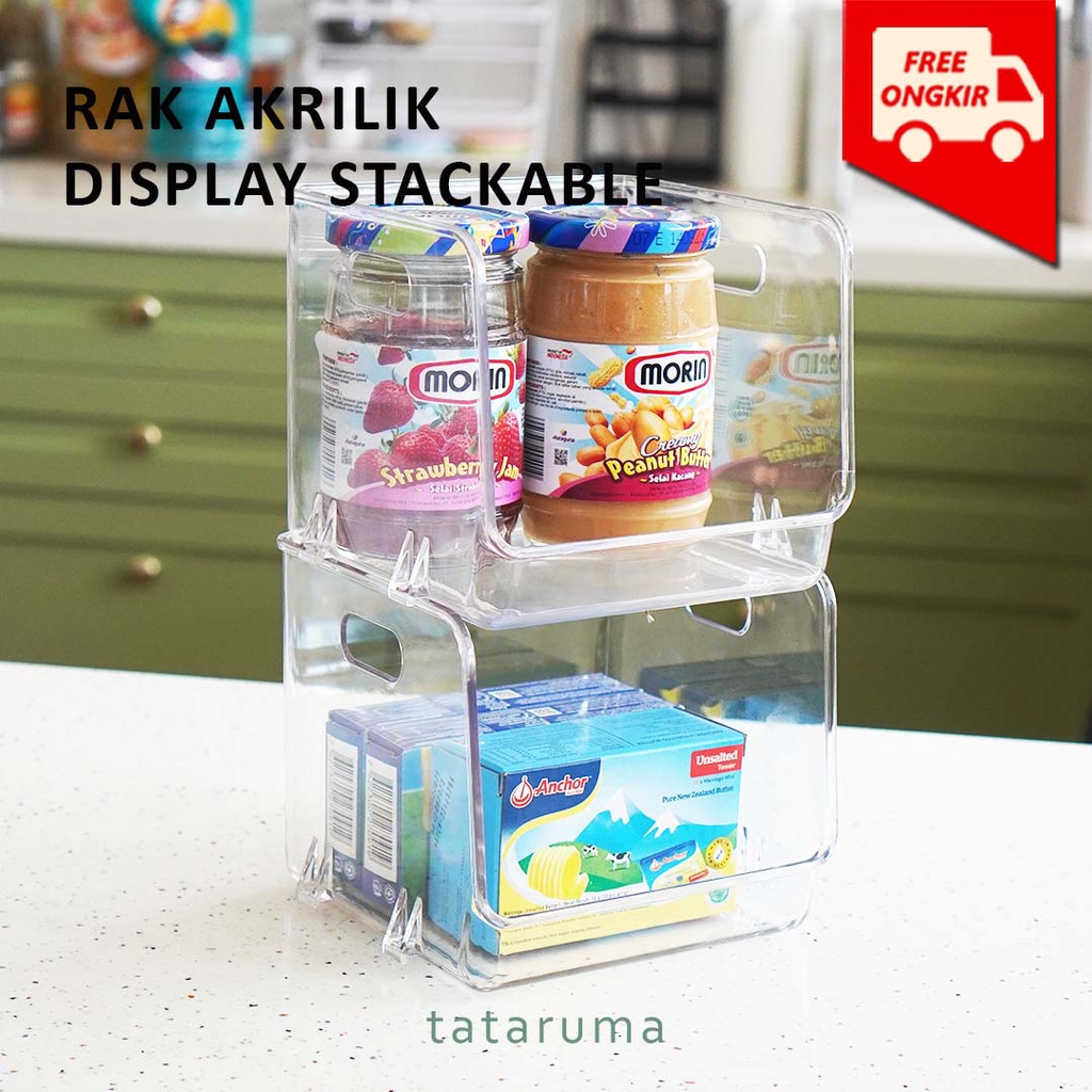 Jual TATARUMA Ine - Rak Akrilik Display Stackable Tumpuk Serbaguna ...