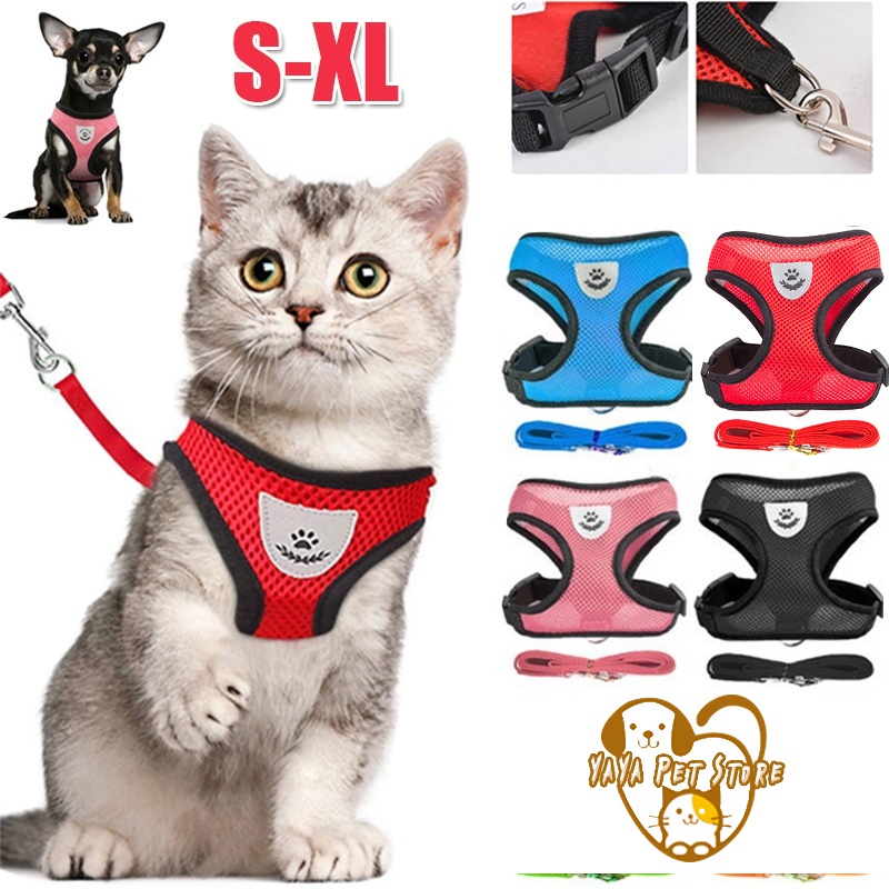 Jual Harness Anjing Tali Tuntun Kucing Hewan Full Body Rompi Medium ...