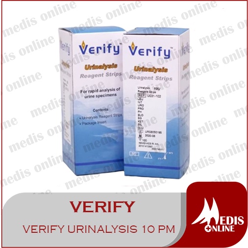 Jual Verify urinalysis / test urine reagent strip / Verify 3 PE ... Jual Verify urinalysis / test urine reagent strip / Verify 3 PE ...