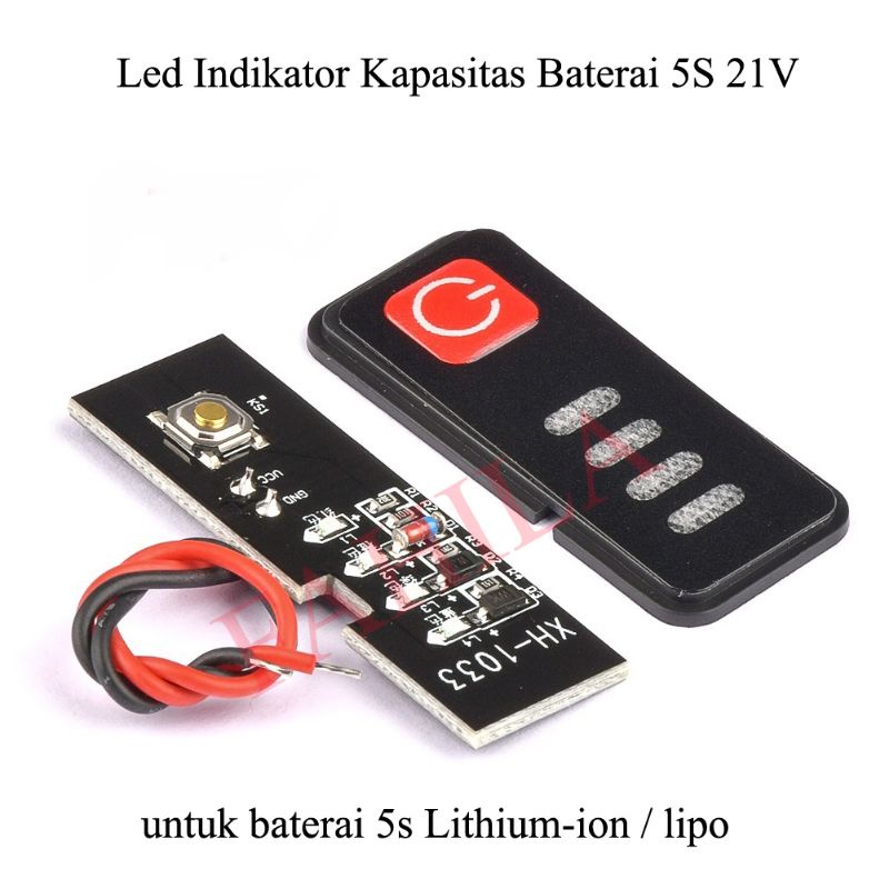 Jual Led Indikator 21V 5s Led indikator baterai 5s Baterai Cordless ...