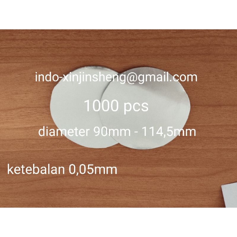 Jual Segel seal Glue Aluminium foil buat botol Tube ketebalan 0,05mm ...