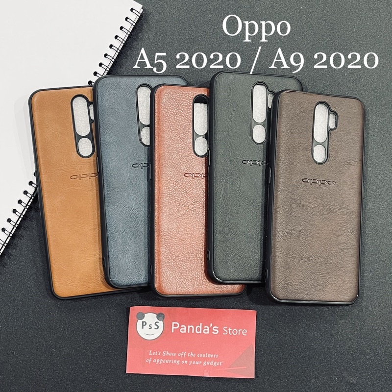 Jual Leather Case Oppo A5 2020 / A9 2020 Softcase Kulit Elegan Casing Slim Fit | Shopee Indonesia