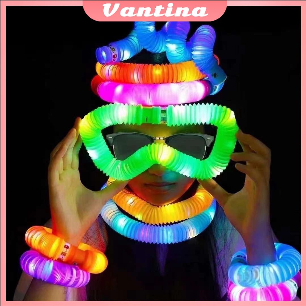 Jual Mainan Viral Pop Pipes / Pop Light Mainan/Pop Tubes Light Up ...