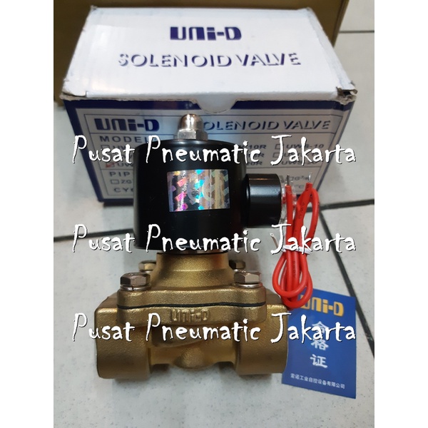 Jual Solenoid Valve UNI-D UW25 Solenoid Valve 1" UNID UW-25 Solenoid Kuningan Normally Close ...