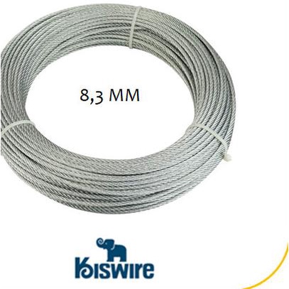 Jual WIRE ROPE 6XS19 IWRC GALVANIZED 8,3 MM KISWIRE( SLING SELING ...