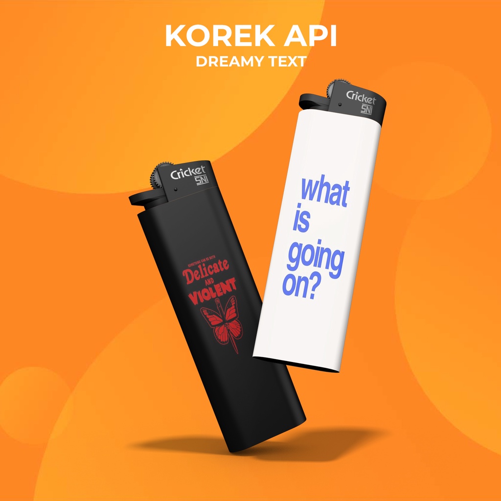 Jual [BM Lighter] DREAMY TEXT || Korek Api Aesthetic / Korek Api ...