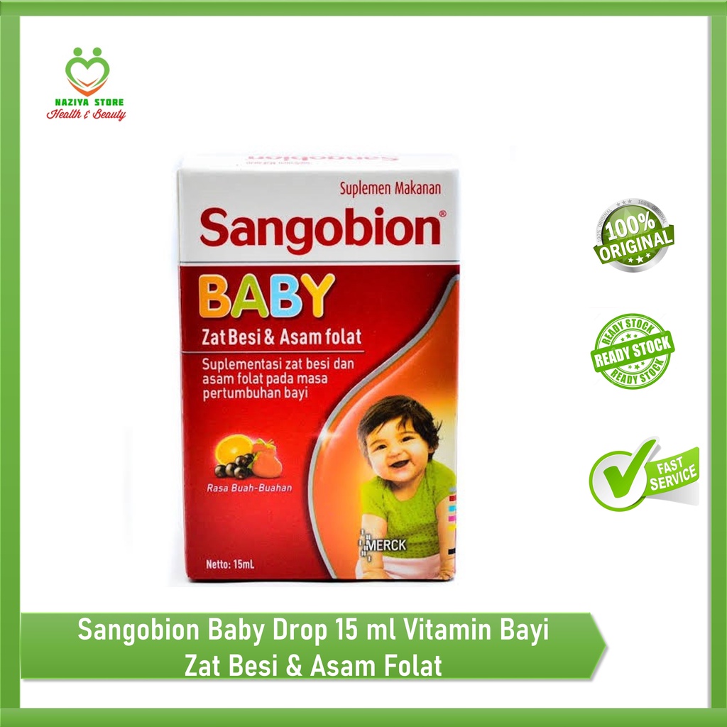 Jual SANGOBION BABY DROPS 30 ML Suplemen Zat Besi Anak Anemia Penambah ...