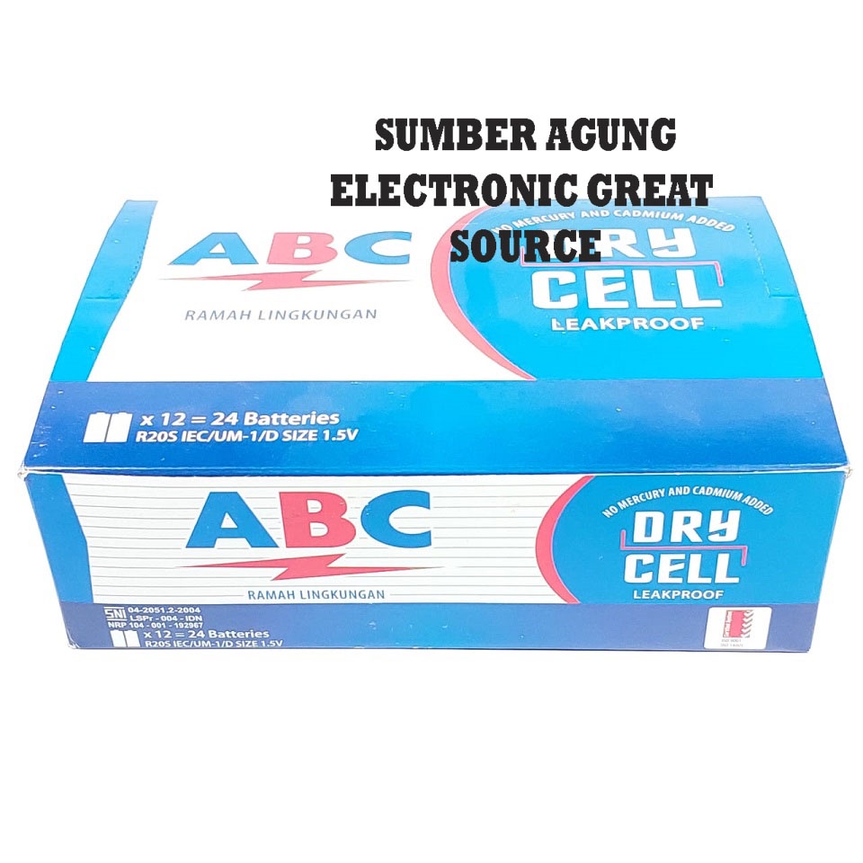 Jual ABC Batu Batre Besar Tipe D D1 A1 Baterai Jumbo Per Biji Murah ...