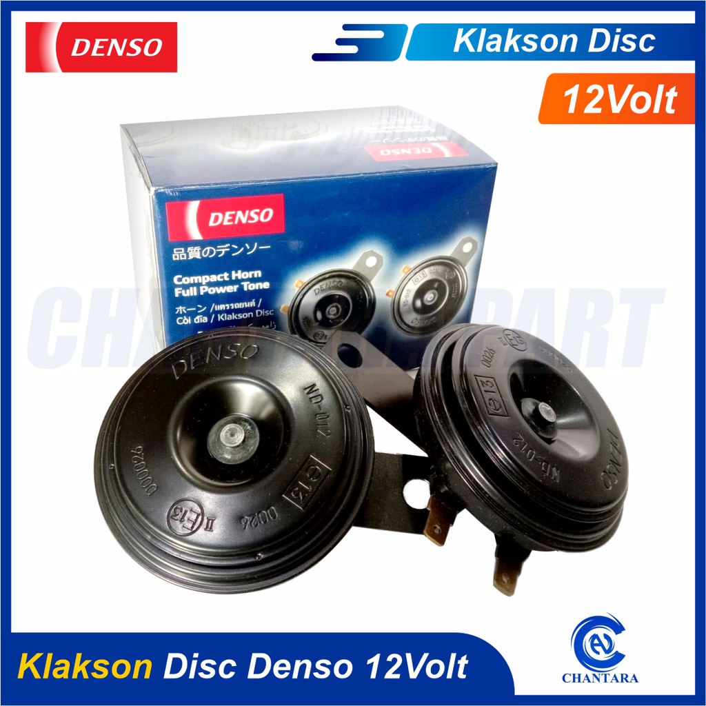 Jual Klakson Disc DENSO 12Volt Per Set Merk Denso Asli Murah | Shopee ...