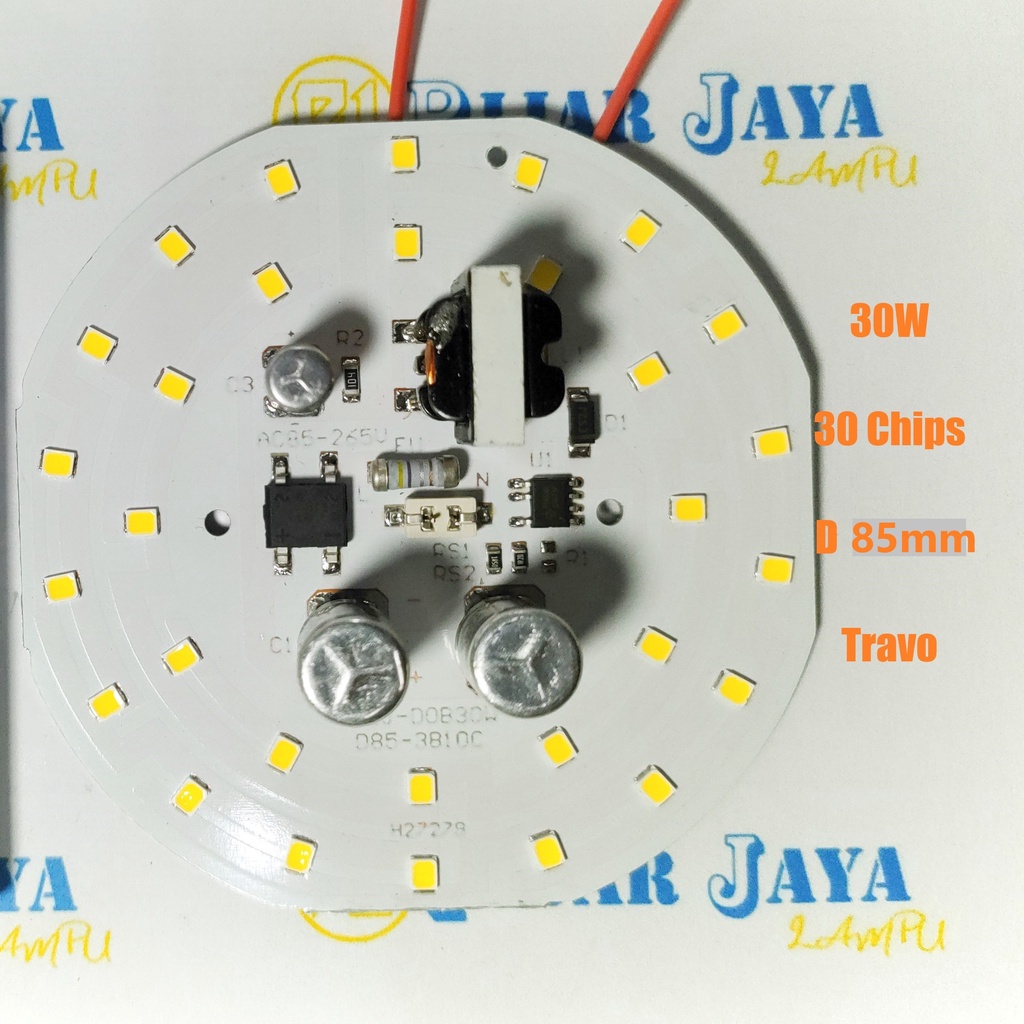 Jual PCB LED AC ACR Travo Watt Lengkap 5 7 9 12 15 18 20 30 40 Watt ...