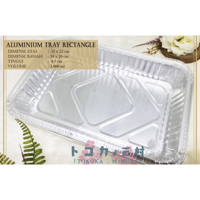 Jual [Premium Aluminium Foil Tray 30 x 20 cm -Wadah Aluminium Makanan ...