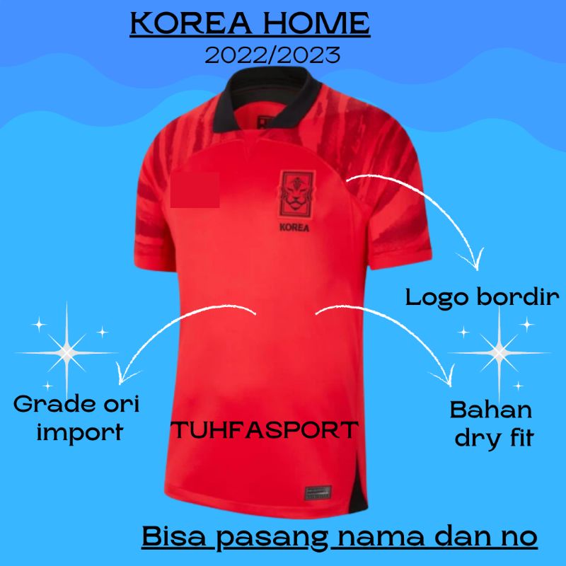 Jual JERSEY TIMNAS KOREA SE LA TANN PIALA DUNIA 2022 GRADE ORI IMPORT THAILAND QATAR BAJU JERSY ...