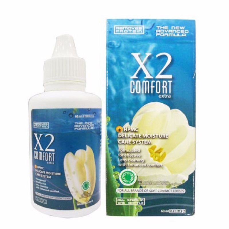 Jual X2 Air Softlens | Cairan Pencuci Softlens X2 Comfort Extra 60 ml ...