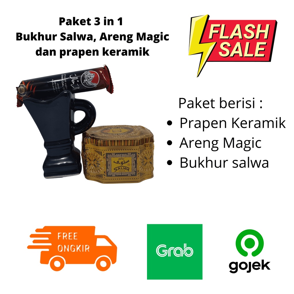 Jual Paket Bukhur Salwa Surrati Buhur Saudi Arang Magic Dan tempat Bukhur Keramik | Shopee Indonesia