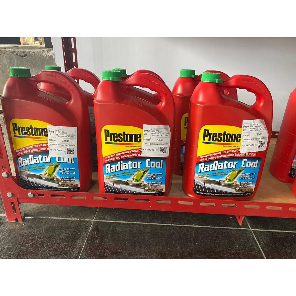 Jual RADIATOR COOLANT/AIR RADIATOR HIJAU MERK PRESTONE UK 4 LITER ...