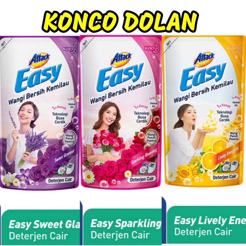 Jual ATTACK EASY DETERJEN CAIR REFFIL 750ML | Shopee Indonesia