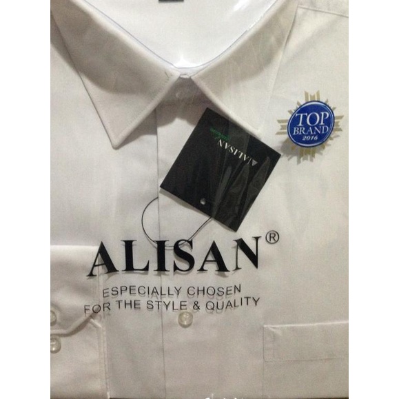 Jual Kemeja Alisan Putih Panjang ukuran 16,5-17,5 | Shopee Indonesia
