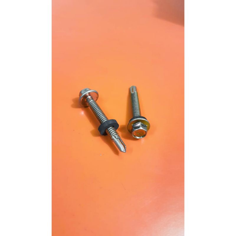 Jual baut roofing/baut spandek/baut baja ringan kuning 12x40 drilling L ...