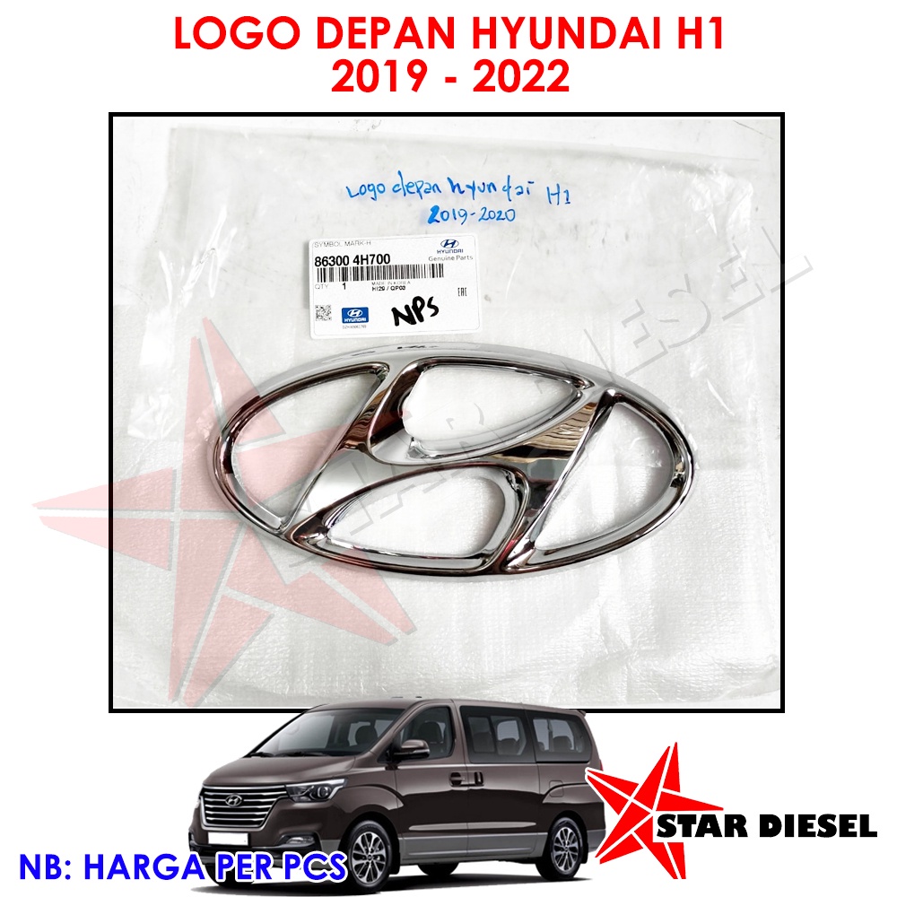 Jual EMBLEM LOGO DEPAN HYUNDAI H1 A2 ASLI 86300 4H700 LOGO DEPAN ...
