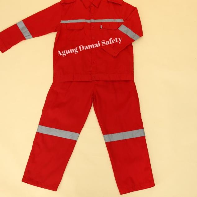 Jual Wearpack/Safety Model Setelan Lengan Panjang Merah L, XL, XXL - L ...