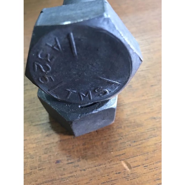Jual Baut Baja Htb Grade Astm A325 Mur 2h 1 X 7 Shopee Indonesia