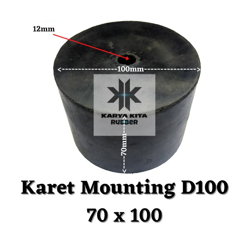 Jual Karet Mounting 7x10 Diameter 100mm / 10cm Karet Kabin Dudukan Ac ...