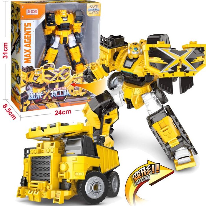 Jual Robot 5 In 1 Robot Miniforce X Lucybot Lucy Bot Volt Sammy Max ...