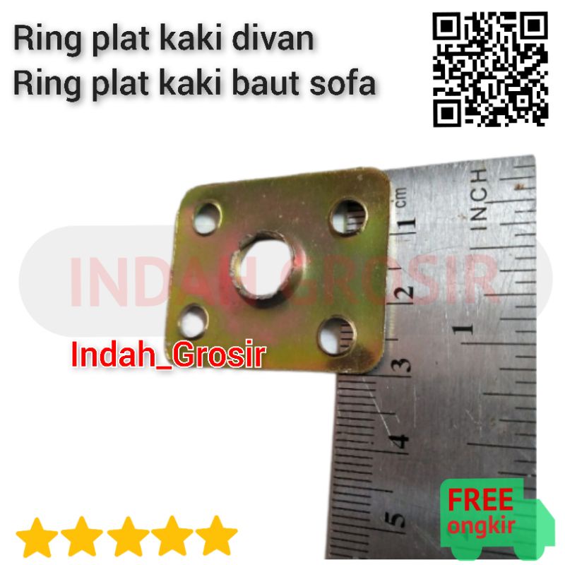 Jual RING PLAT kaki divan / ring plat sakura | RING PLAT kaki baut sofa | Shopee Indonesia