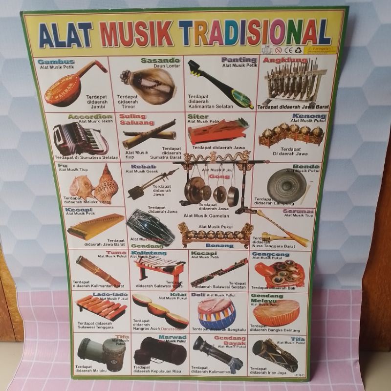 Jual Poster Alat Musik Tradisional | Shopee Indonesia