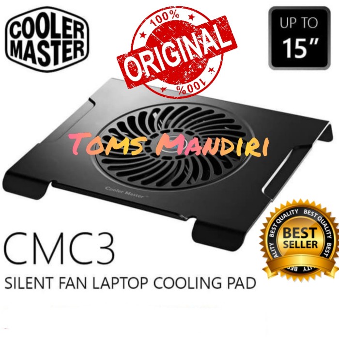 Jual Cooler Master Notepal CMC3 Silent Fan Labtop Cooling Pad | Shopee ...