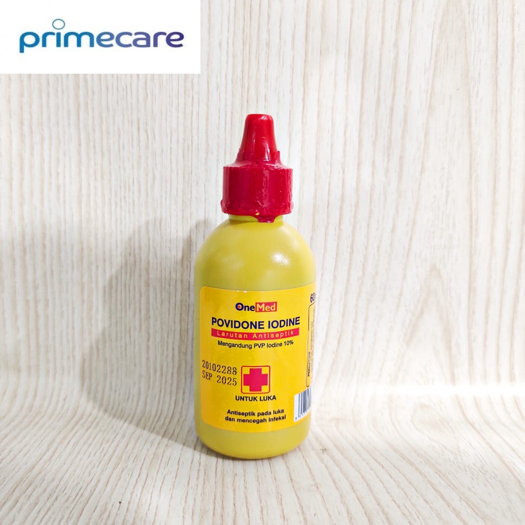 Jual Betadine Onemed Antiseptik Obat Luka / OneMed Povidone Iodine 60ml ...