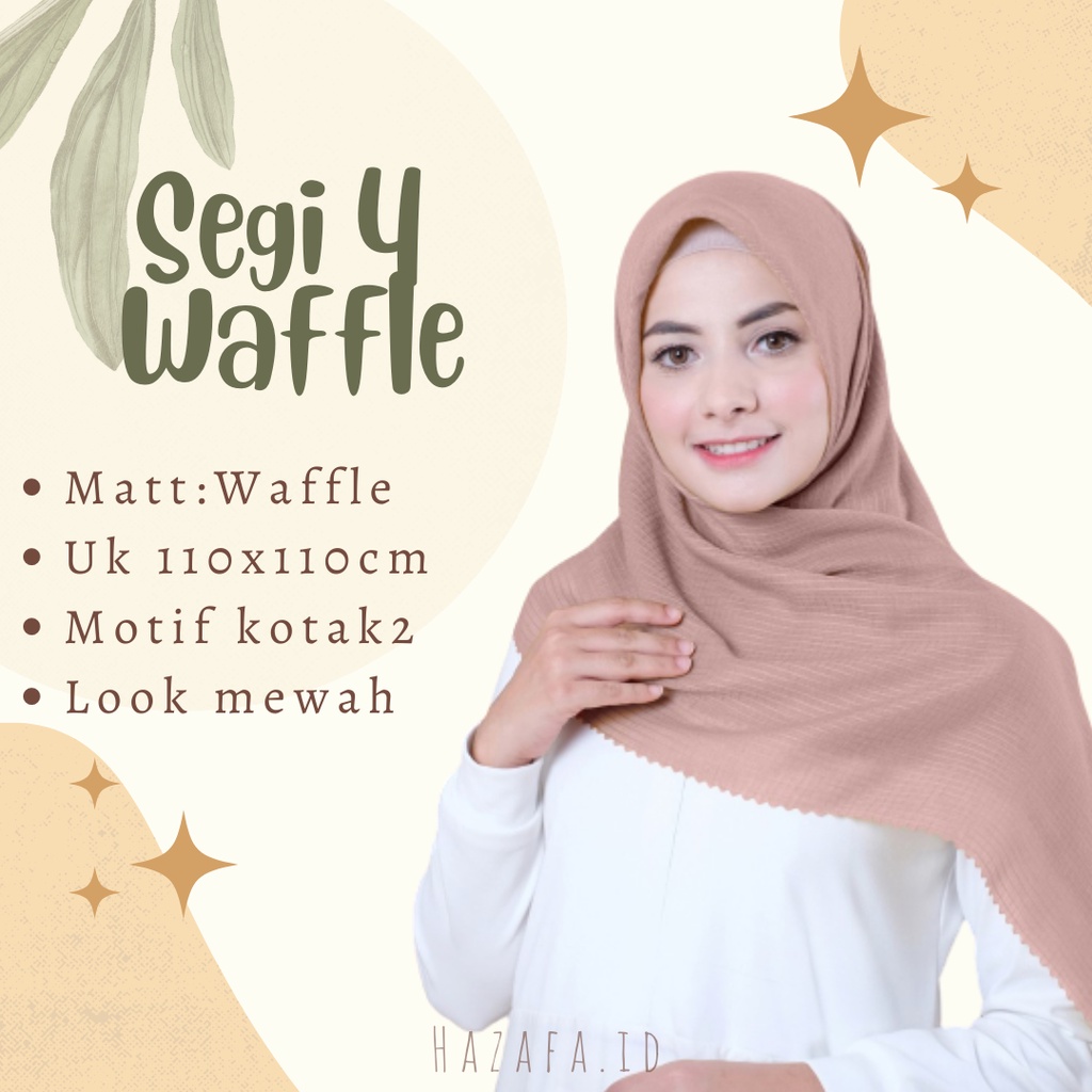 Jual Hijab laser/Voal waffle/Hijab waffle/Hijab waffle premium/Lasercut ...