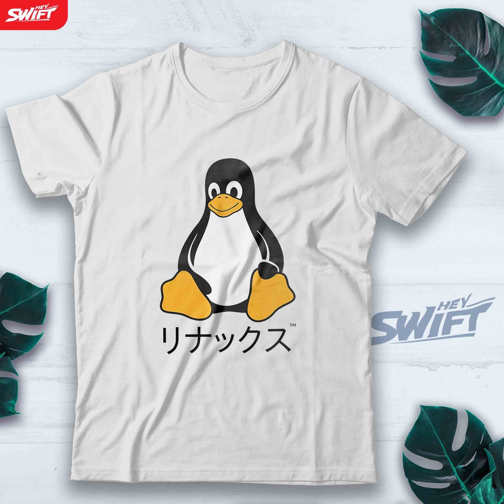 Jual KAOS Japanese Tux linux programmer coding TSHIRT BAJU DISTRO | Shopee Indonesia