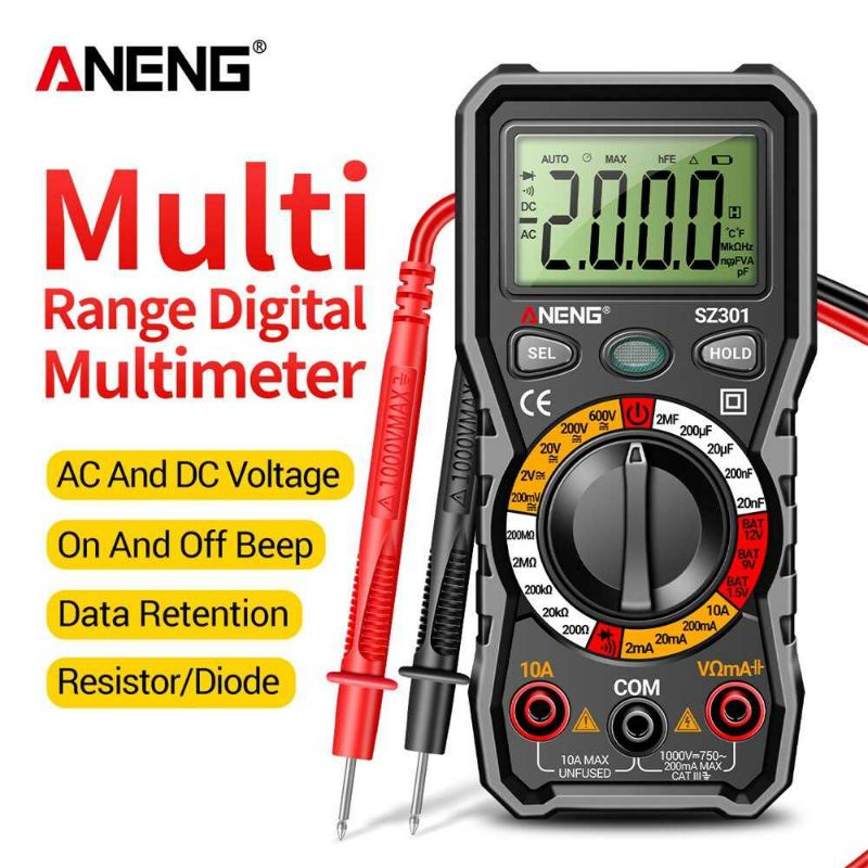 Jual ANENG Digital Multimeter Multitester Voltage Tester with Pen ...