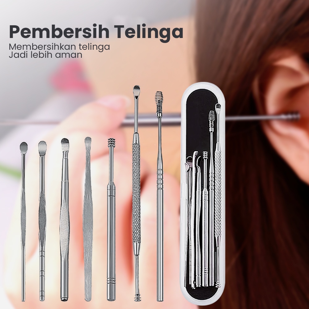 Jual KOREK KUPING 5 IN 1 / 5IN1 ALAT PEMBERSIH TELINGA EAR WAX PICKER ...
