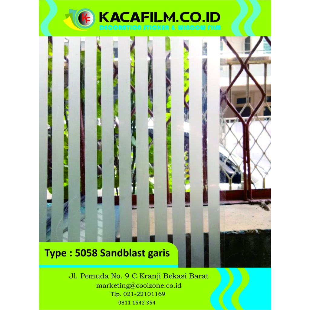 Jual STIKER KACA Sandblast Blur Motif Garis Stiker Kaca Jendela Rumah ...