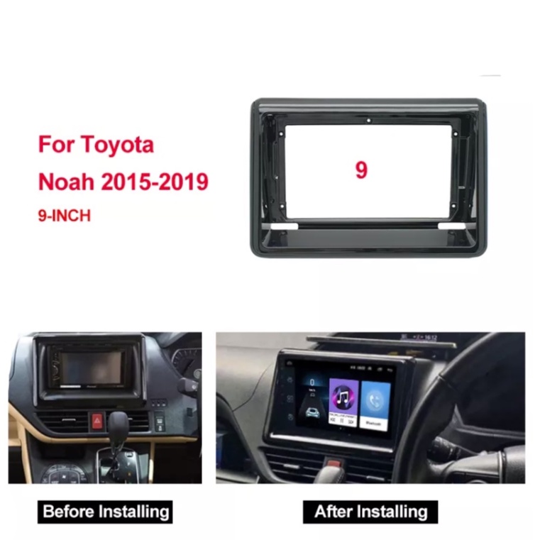 Jual frame headunit 9 inch TOYOTA NOAH EQUIRE VOXY 2014 - 2017 | Shopee ...