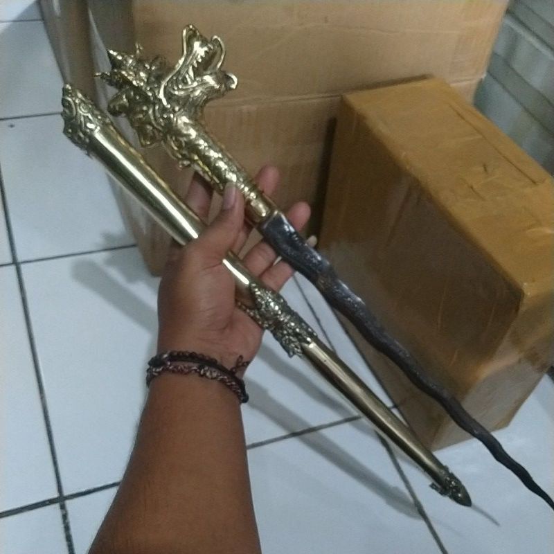 Jual tongkat komando naga raja antik | Shopee Indonesia
