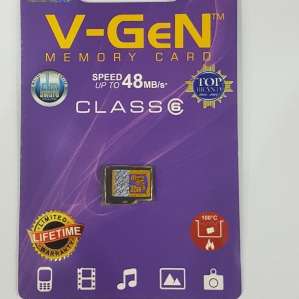 Jual Memori Micro SD V-Gen Memory Card 32gb Class 6 Vgen Original Mmc ...