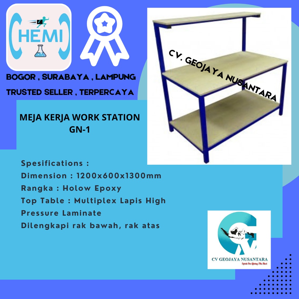 Jual MEJA KERJA BENGKEL WORKSHOP WORK STATION GN-1 | Shopee Indonesia