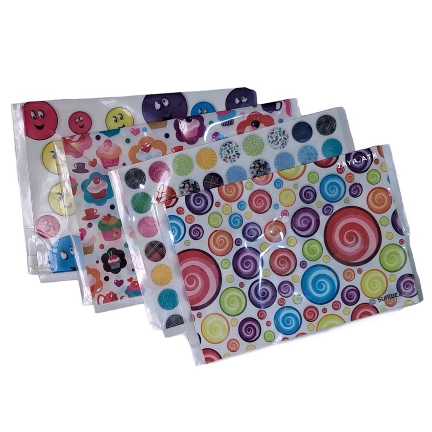 Jual MAP KANCING FOLIO F4 PLASTIK MOTIF LUCU MAP DOKUMEN ARSIP LUCU ...