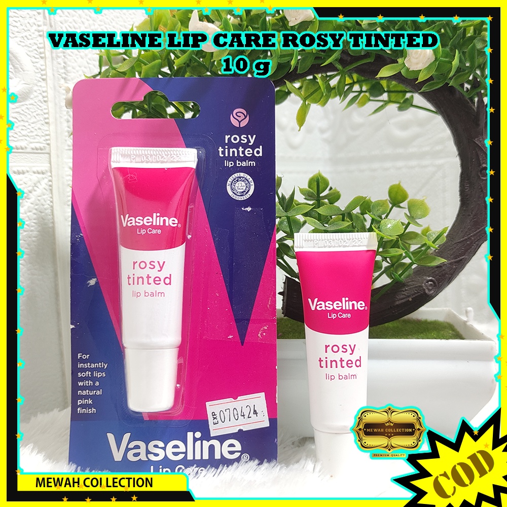 Jual Vaseline Lip Care Balm Rosy Tinted Pelembab Pencerah Bibir 10g | Shopee Indonesia