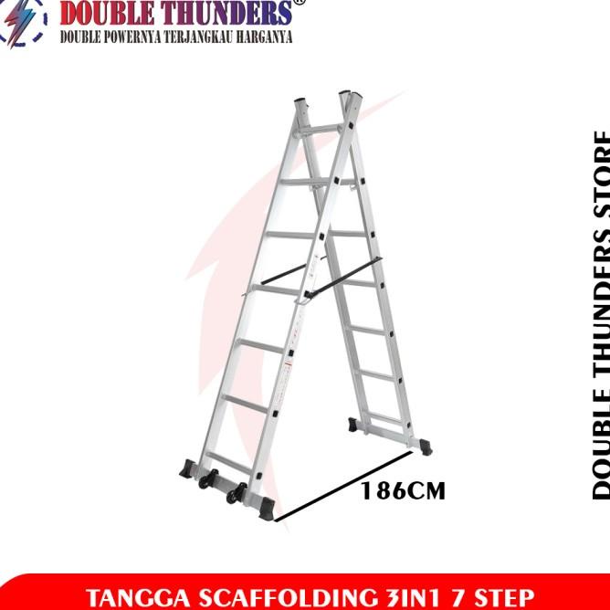 Jual Dt Tangga Lipat Model H Tangga Scaffolding 3In1 7Step Lebar 1,8 ...