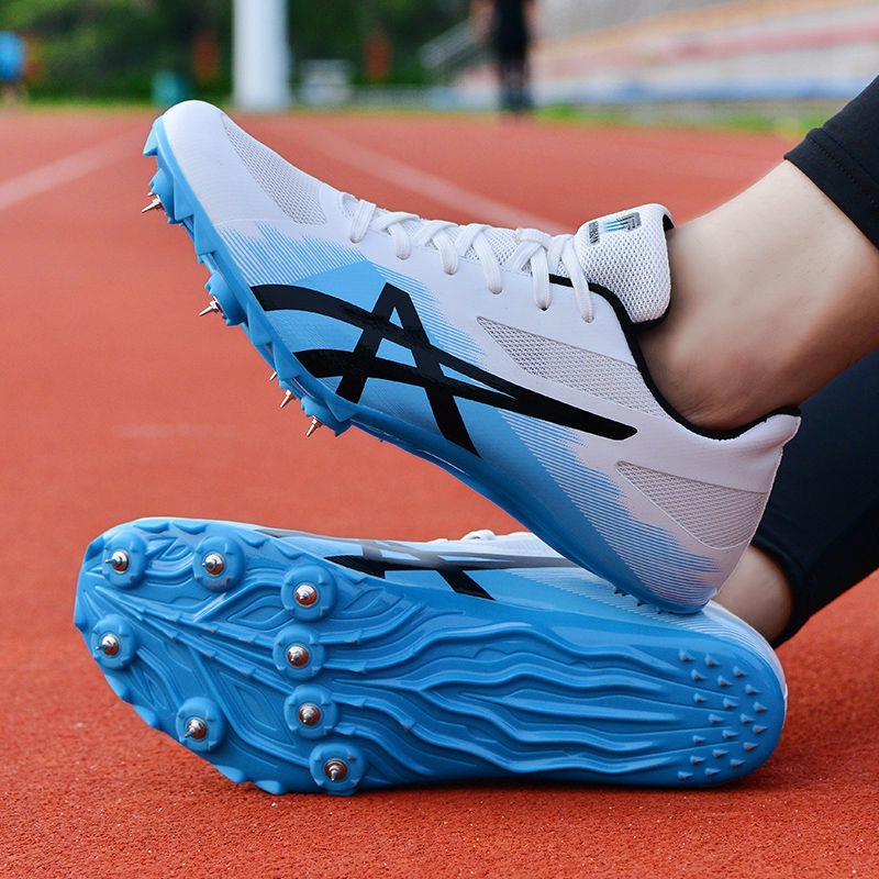 Jual sepatu lintasan spike atletik sprinter sepatu lari paku pria dan ...